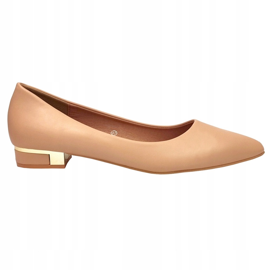 ELEGANCKIE BALERINY DAMSKIE DUŻE ROZMIARY r 42 - 16615285937 ...