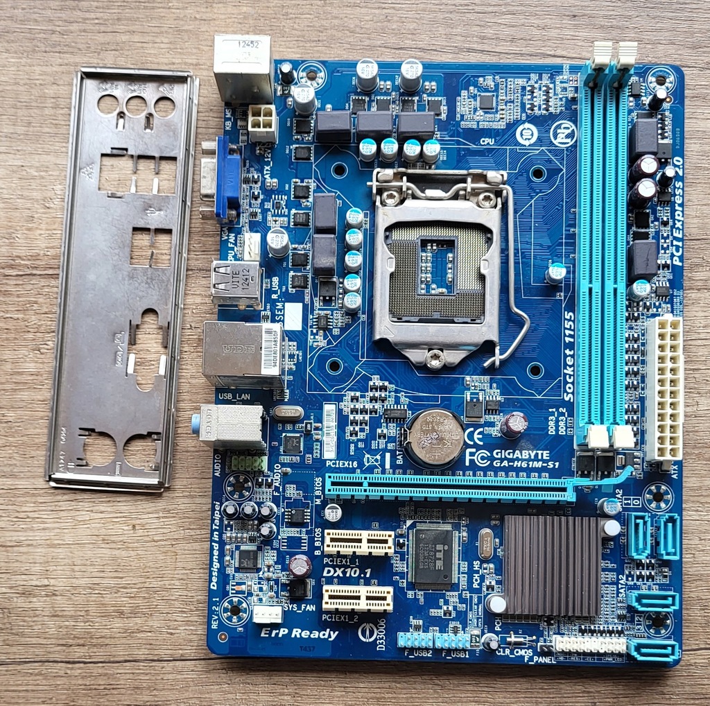 PŁYTA GŁÓWNA GIGABYTE GA-H61M-S1 S.1155 DDR3 mATX - 12817663712 ...