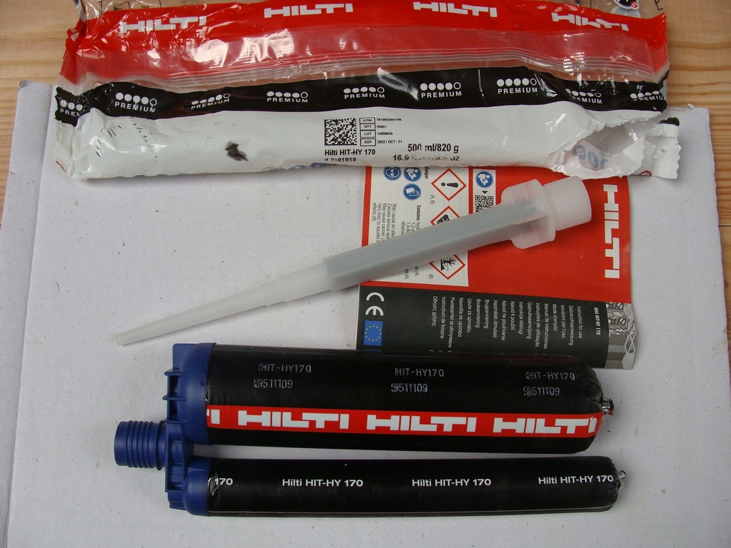 HILTI HY 170 KLEJ ZYWICA KOTWA CHEMICZNA DUZA 2022 - 12673470213 ...