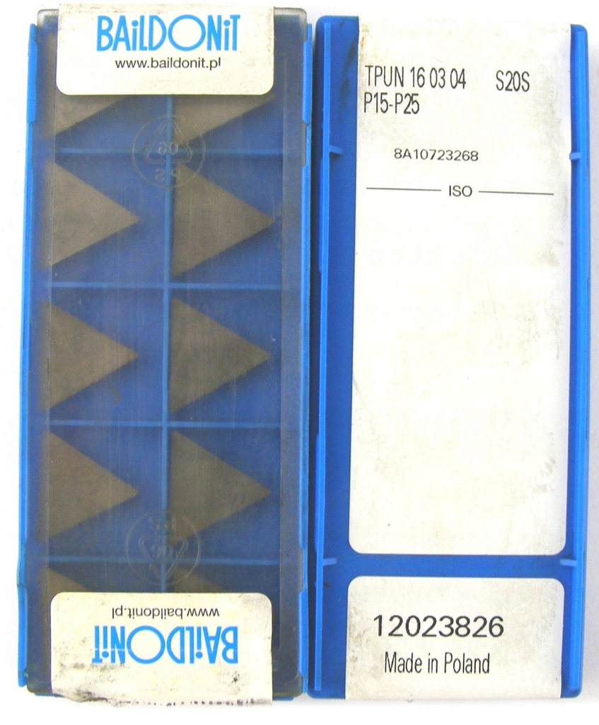 Płytki wieloostrzowe TPUN 160304 S20S Baildonit - 12544020672 - oficjalne archiwum Allegro