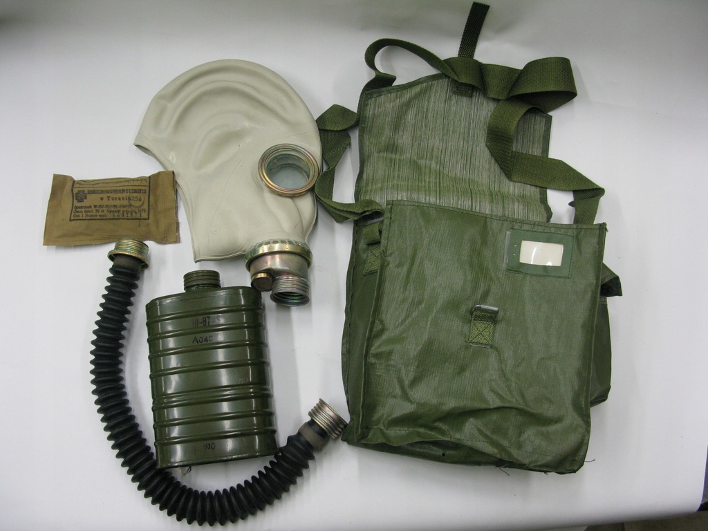 Maska przeciwgazowa wojskowa SŁOŃ 1 torba nowy typ - 8992589355 - oficjalne archiwum Allegro