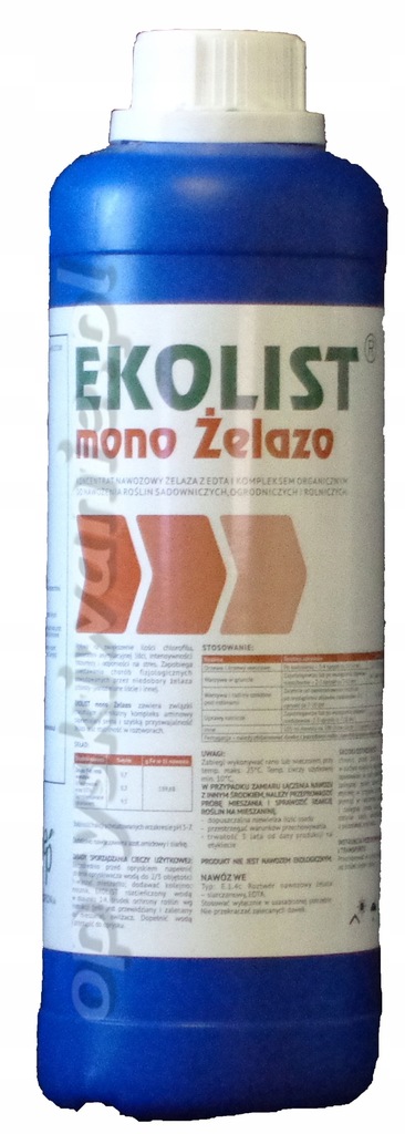 Ekolist mono Żelazo 1l na mech - 7940611049 - oficjalne archiwum Allegro