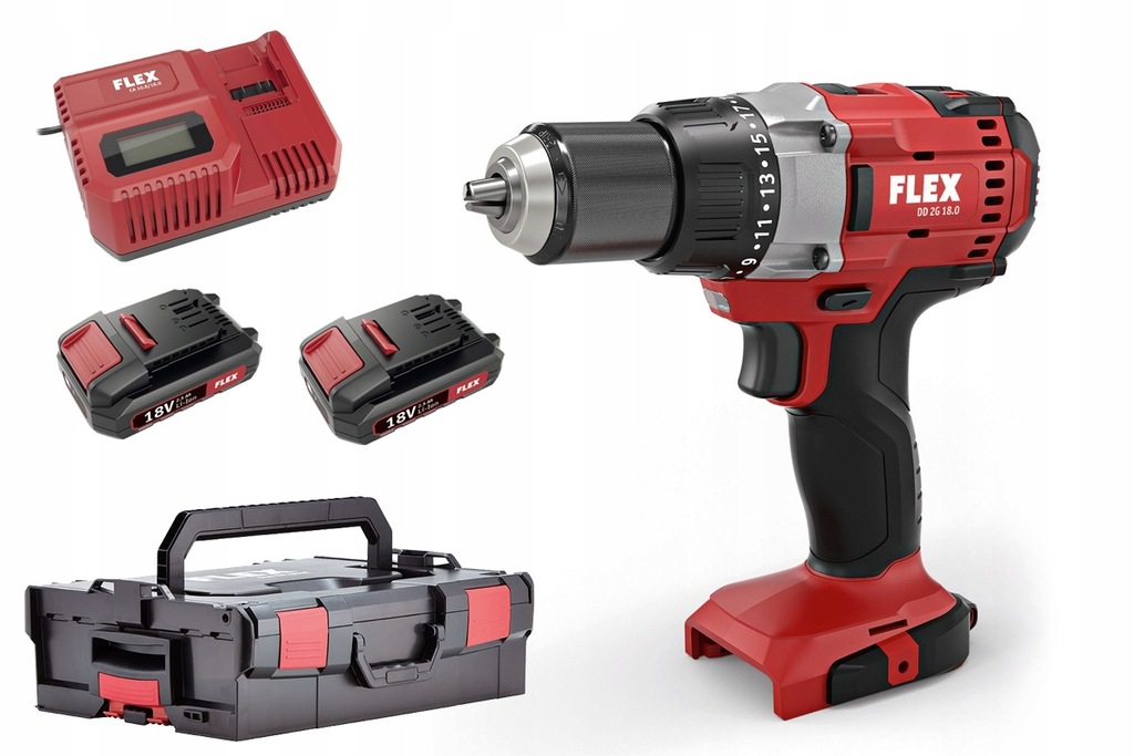 FLEX DD 2G 18.0 wkrętarka wiertarka 68Nm 18V2x2,5A - 5769568137 ...