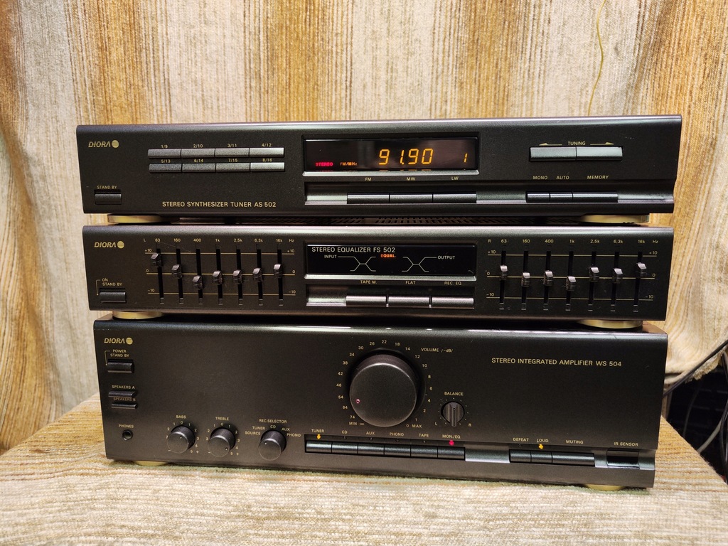 Wzmacniacz Diora WS-504 tuner korektor - 13176126650 - oficjalne archiwum Allegro