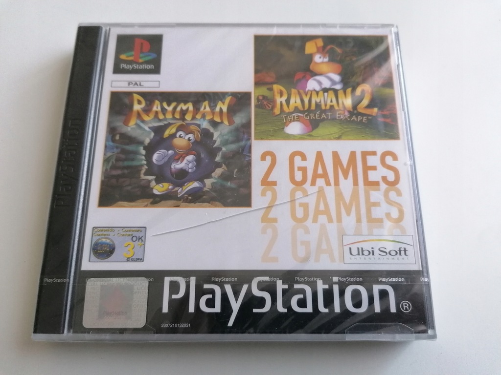 RAYMAN & RAYMAN 2 PSX PS1 PAL * ENG * FOLIA * - 11523538605 - oficjalne archiwum Allegro