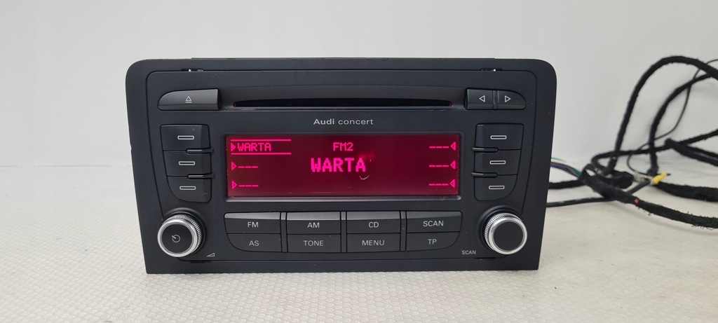 Audi Concert A3 8P Radio Cd Mp3 Aux 8P0035186AB z kodem +kabel aux - 14616931470 - oficjalne ...