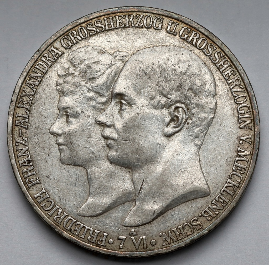 301. Niemcy, Mecklenburg-Schwerin, 5 marek 1904-A - 17294132475 - oficjalne archiwum Allegro