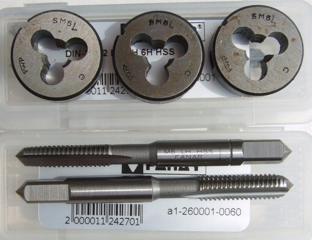 GWINTOWNIK NARZYNKA LH FANAR FWP M6 M 6x1 0,75 M6x - 12196148122 - oficjalne archiwum Allegro