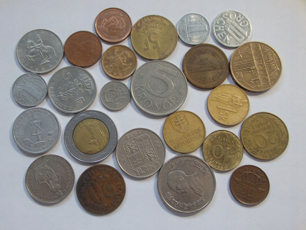 Zestaw monet MIX Świat, 100g, X4358 - 17326301580 - oficjalne archiwum ...