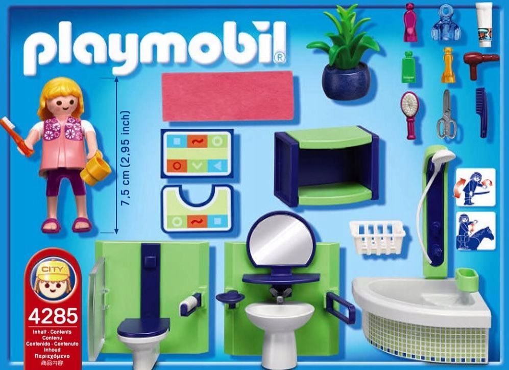 Playmobil 4285 łazienka z brodzikiem UNIKAT OPIS - 12791294331 ...