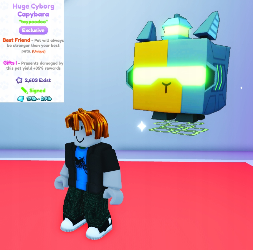 ROBLOX Huge Cyborg Capybara Pet Simulator X PSX - 13970316720 ...