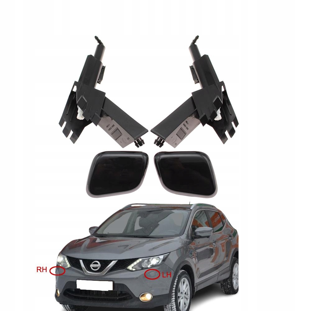 Headlamp Nozzle Spray Cleaning 28645-4EM0A For Nissan Qashqai J11 2014 ...