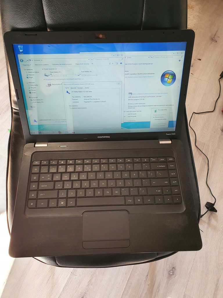 Laptop HP Compaq Presario CQ56-115SW LICYTACJA - 9636642206 - oficjalne ...
