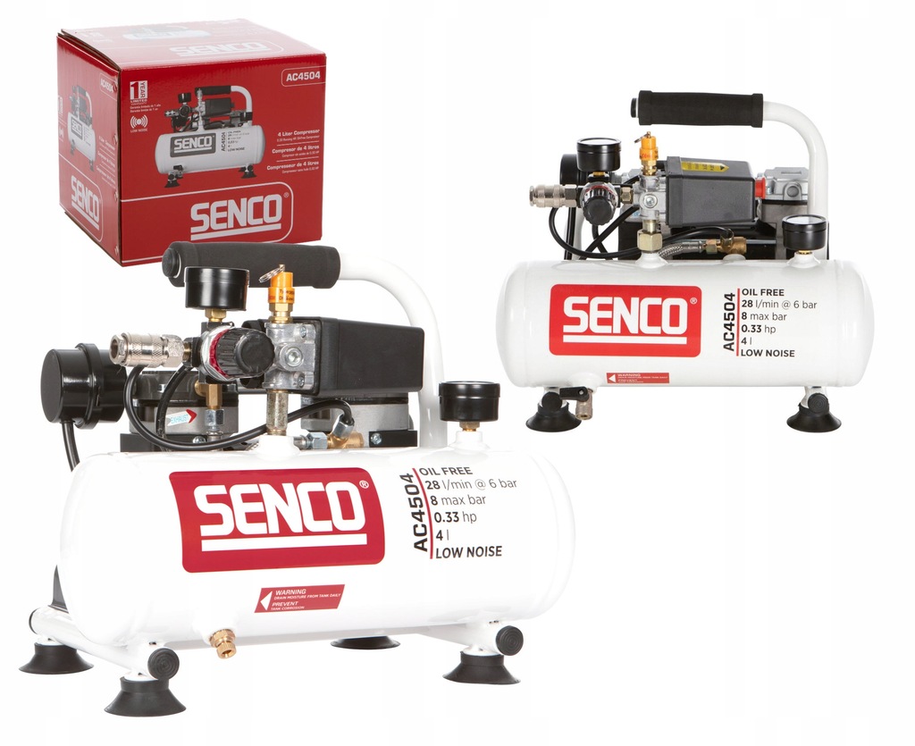 KOMPRESOR SPRĘŻARKA SENCO MINI MEGACICHY 58dB - 12882698707 - oficjalne ...