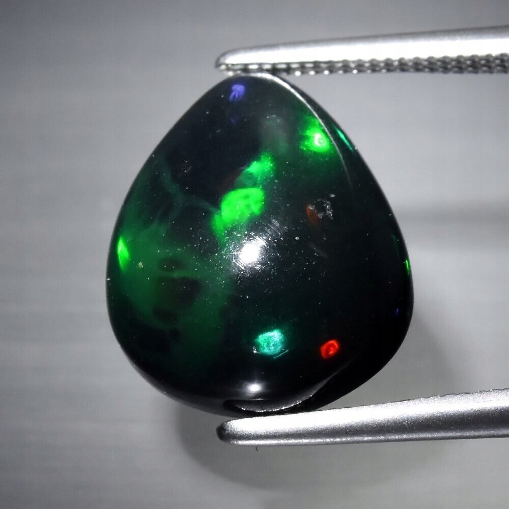 3,74ct - Opal Naturalny Czarny Śliczny Na Wisiorek - VIDEO - DOP1005 - 14437498231 - oficjalne ...