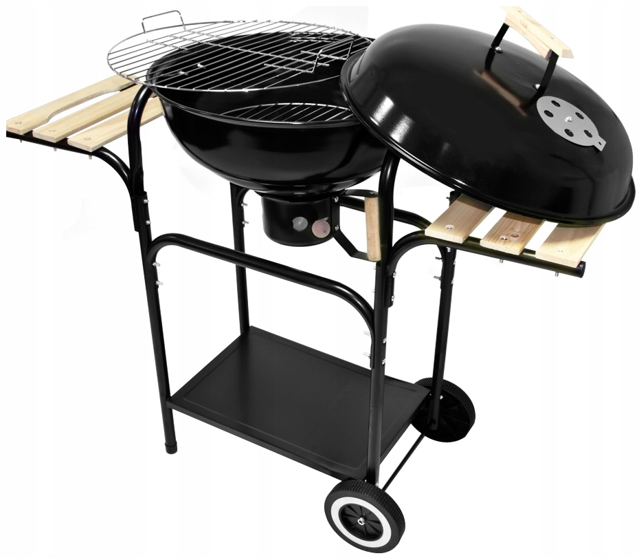 GRILL OGRODOWY WĘGLOWY ZAMYKANY POKRYWA POPIELNIK - 13268676625 ...
