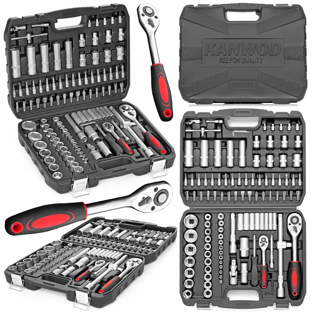 KLUCZE NASADOWE BITY ZESTAW 108 EL WALIZKA XL PRO - 7797245540 - oficjalne archiwum Allegro