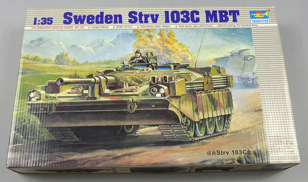 TRUMPETER 1:35 SWEDEN Strv 103C MBT SZWEDZKI CZOŁG BEZWIEŻOWY DO ...