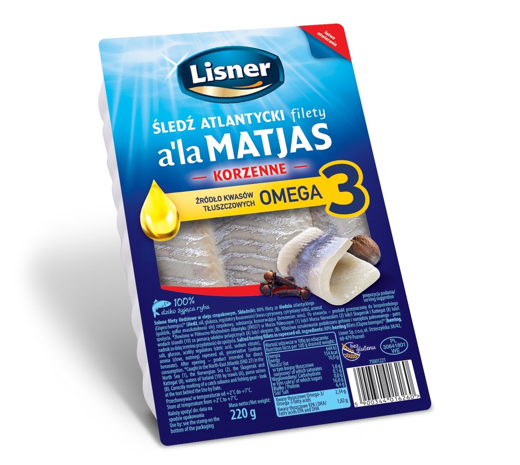 Filety śledziowe a'la Matjas korzenne 220g - 12772175244 - oficjalne ...