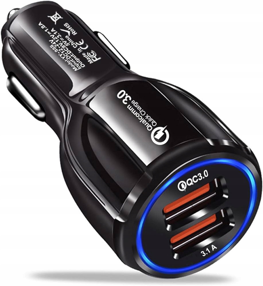 c5842 Qualcomm Quick Charge 3.0 BK-348 Adapter USB, ładowarka samochodowa - 14955662073 ...