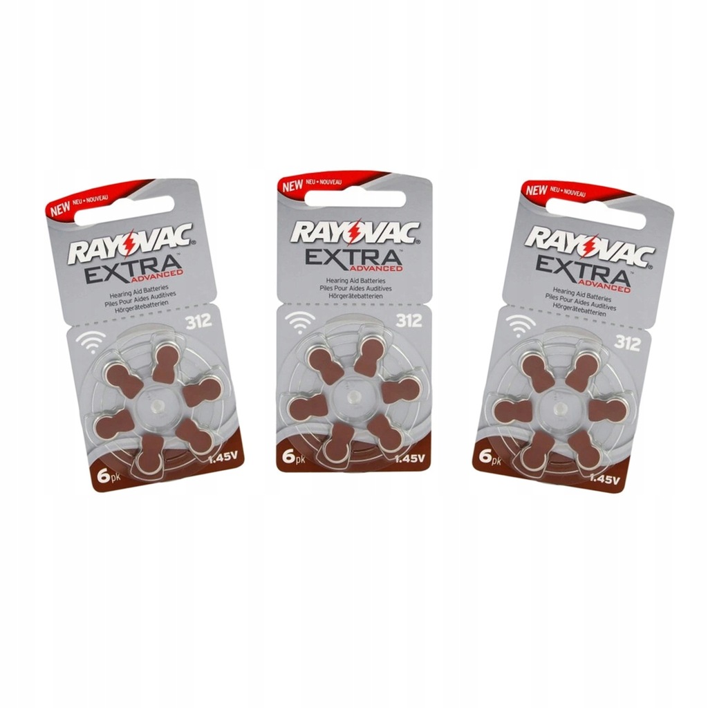 baterie 312 Rayovac PR312 PR41 18 szt aparat słuch - 13261374079 - oficjalne archiwum Allegro