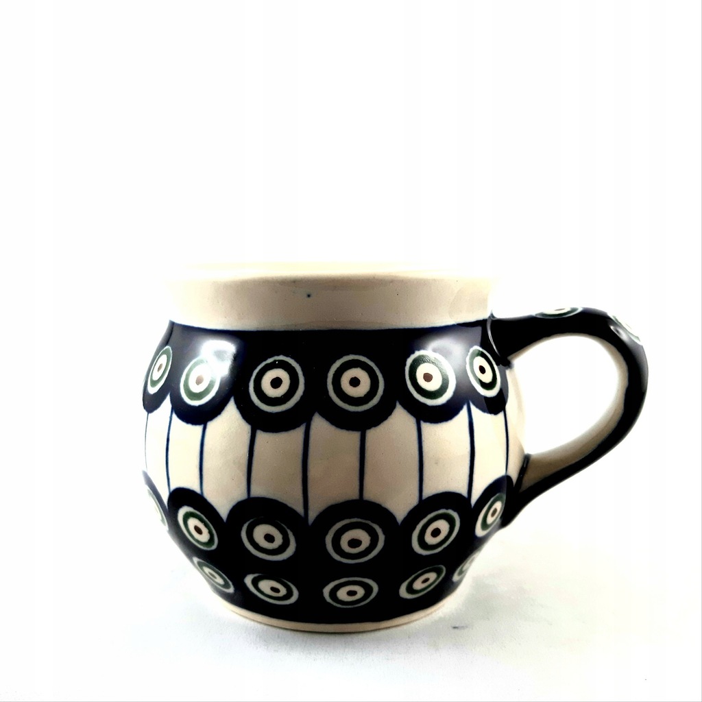 KUBEK CZESKI V: 0,42L DEK.8 CERAMIKA BOLESŁAWIEC - 13102259351 - oficjalne archiwum Allegro