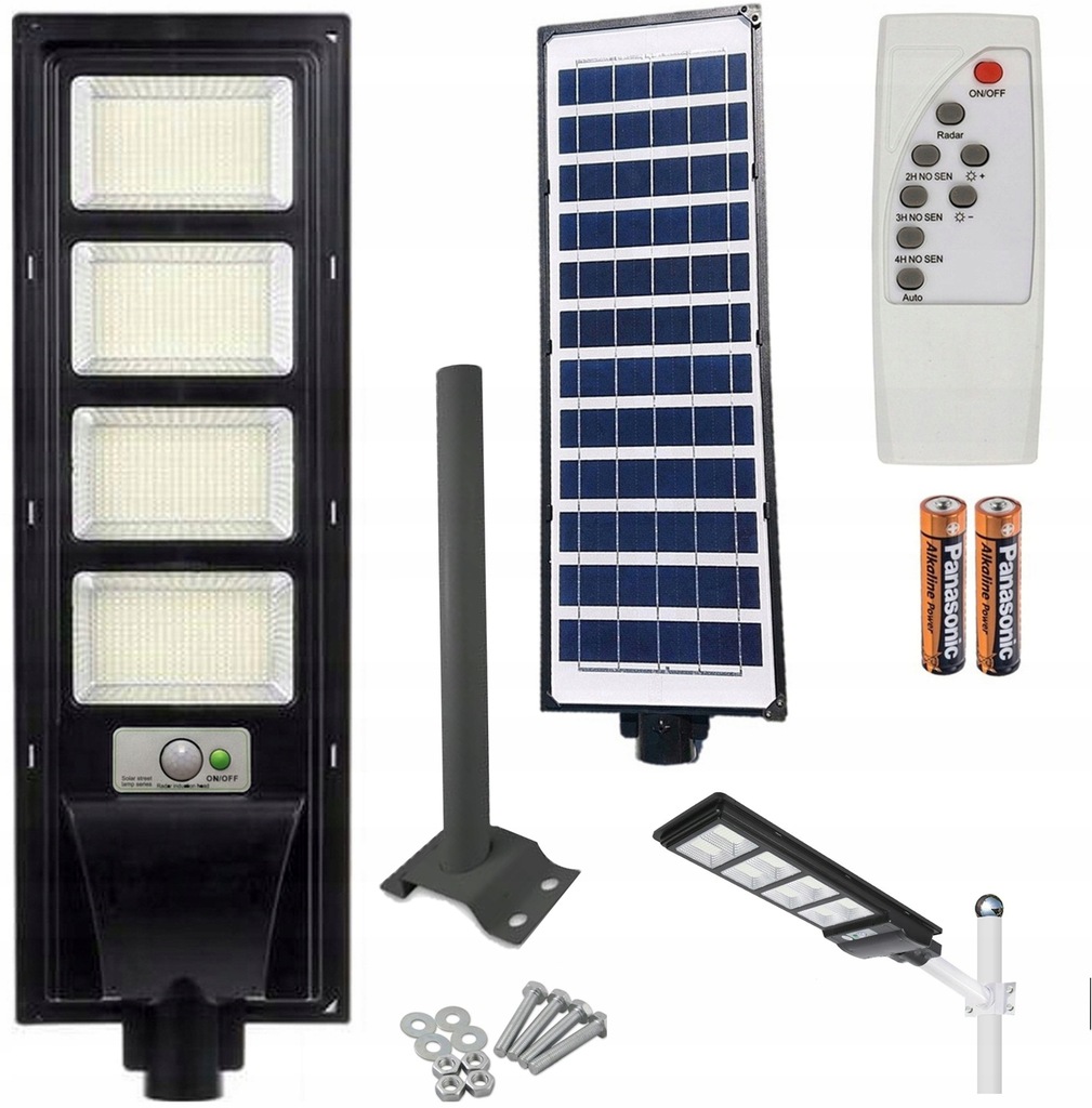 LAMPA Latarnia SOLARNA ULICZNA 600W + UCHWYT PILOT - 12100319263 - oficjalne archiwum Allegro