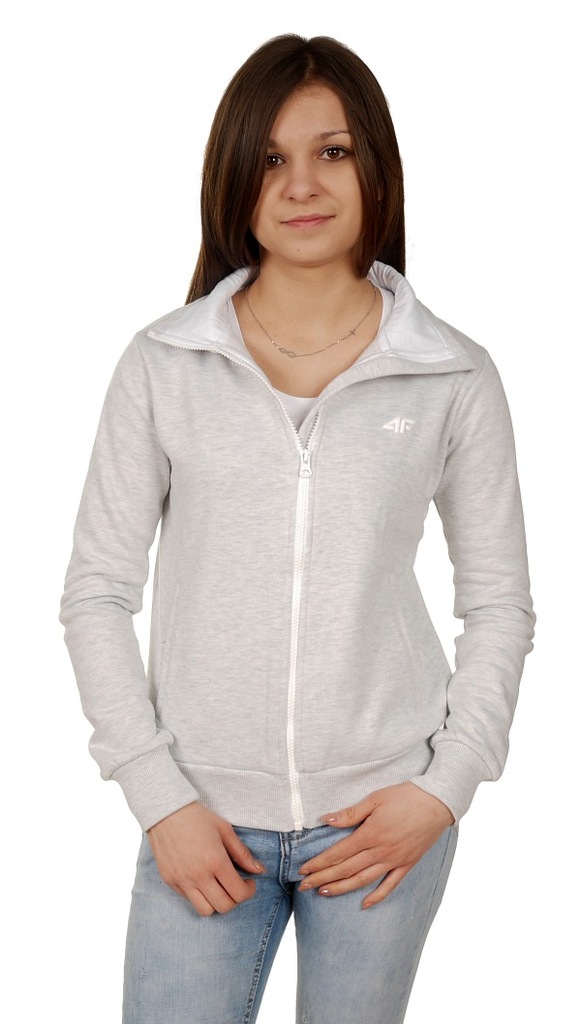 4F BLUZA damska DRESOWA rozpinana L18 BLD003 L - 7233836074 - oficjalne archiwum Allegro