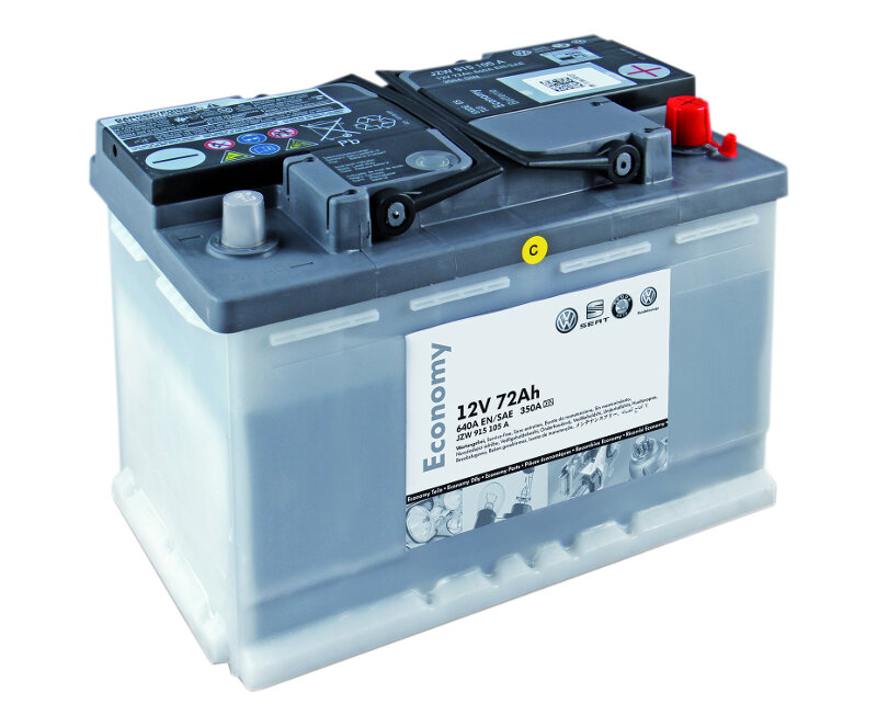 AKUMULATOR 72 Ah 640 A ORYGINALNY VOLKSWAGEN ASO - 7183515262 ...