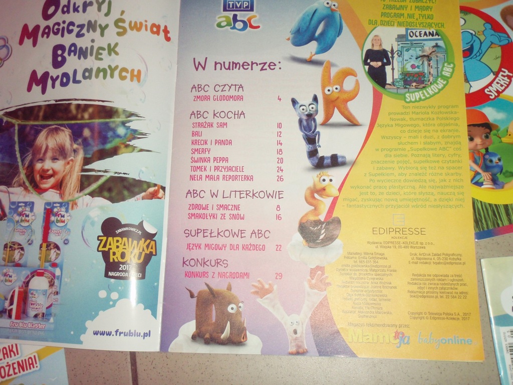 Gazetki dla dzieci TVP ABC x7 - bohaterowie bajek - 9556506059 ...