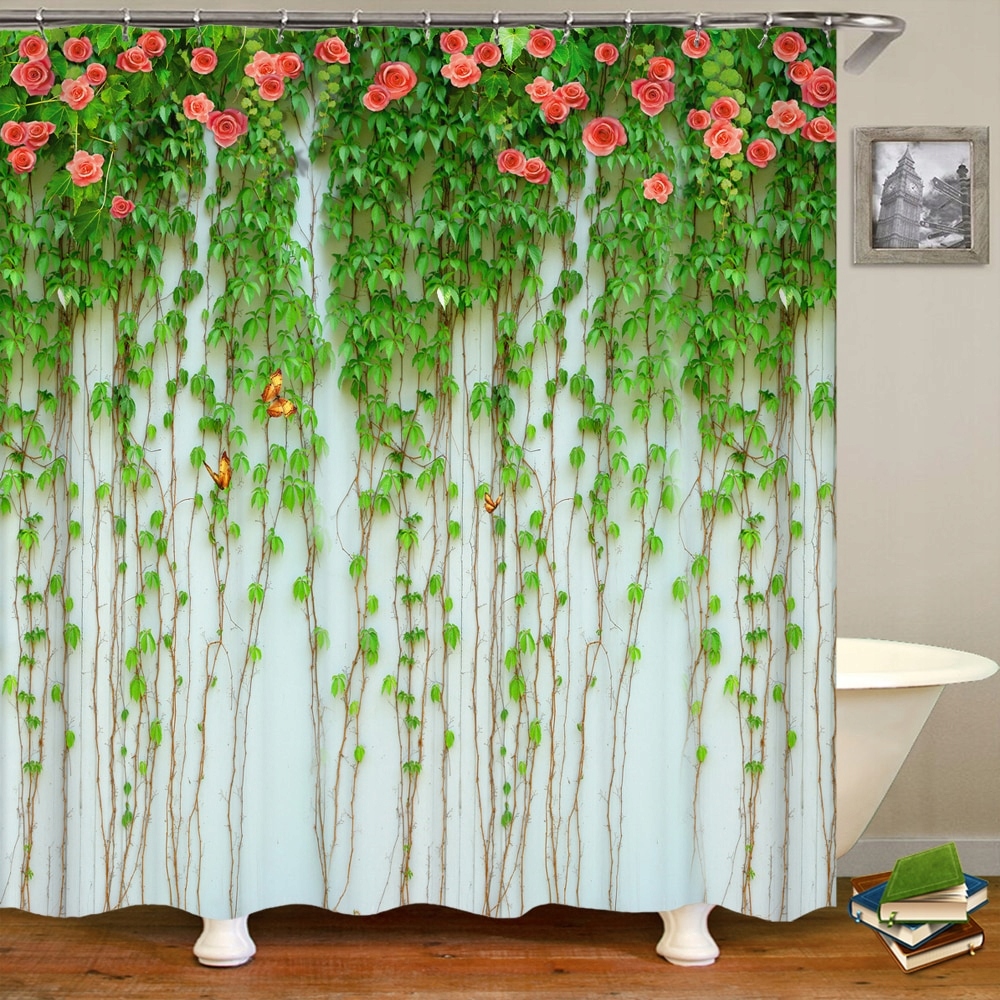 ZASLONA PRYSZNICOWA Pi?kny pejza? z ogrodem - 12543601284 - oficjalne ...