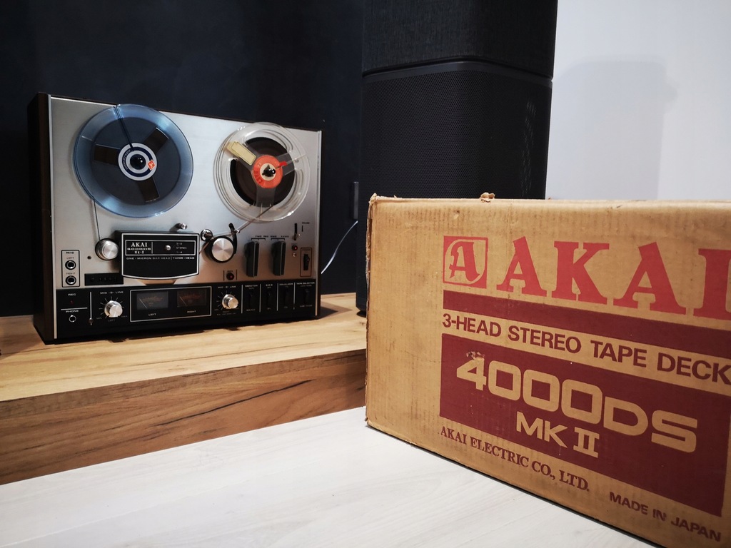 Magnetofon szpulowy Akai 4000DS MK II NOS-PUDEŁKO - 11455157126 - oficjalne archiwum Allegro