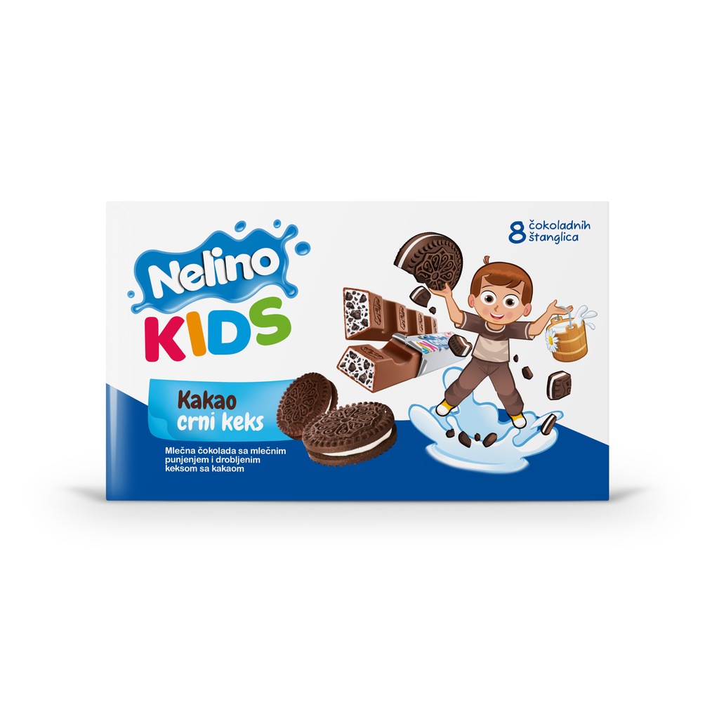 Czekolada mleczna NELINO Kids herbatniki kakao - 12041906128 ...