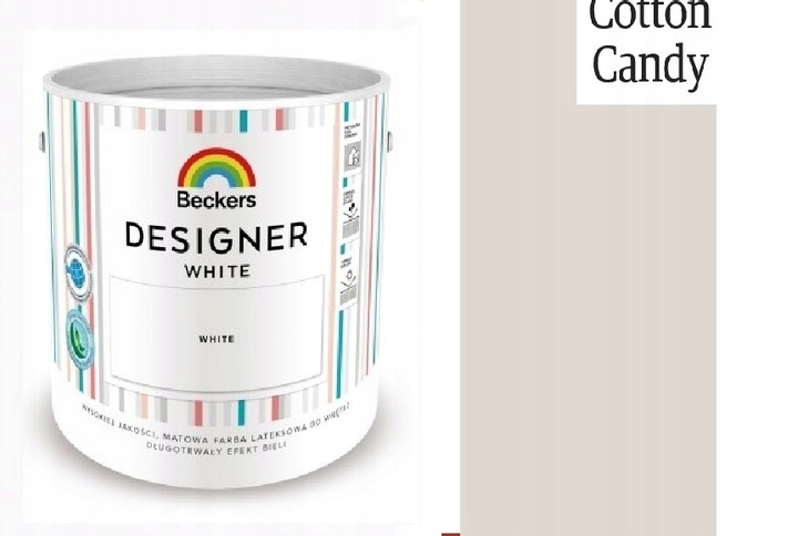 BECKERS farba lateksowa 5l COTTON CANDY mieszana - 14985108349 ...