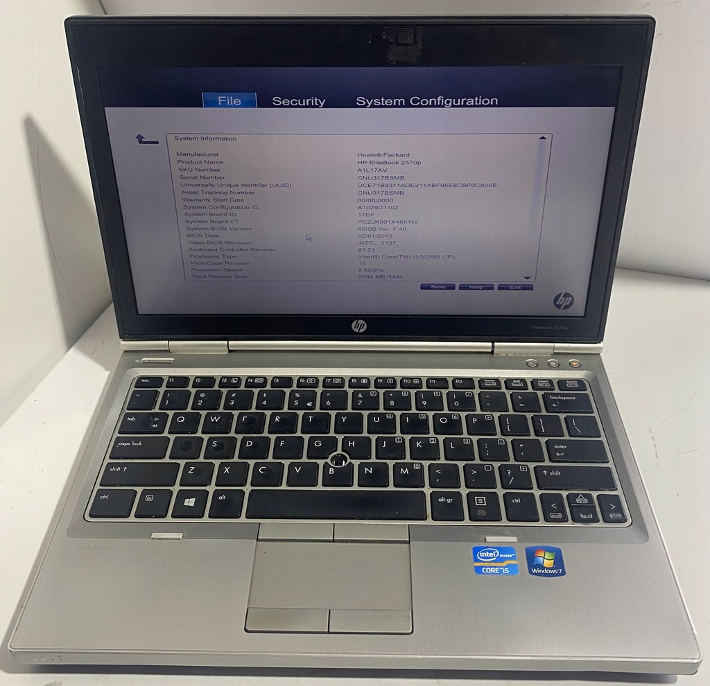 HP EliteBook 2570P 12,5 Intel Core i5 VATR127 - 13057045987 - oficjalne ...