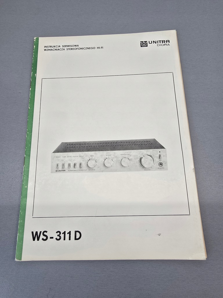 Wzmacniacz stereofoniczny WS-311D instrukcja schematy UNITRA - 17135762226 - oficjalne archiwum ...
