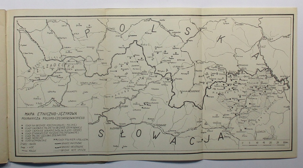 Spisz, Orawa i Ziemia Czadecka 1938, MAPA, ZAOLZIE - 7943029159 ...