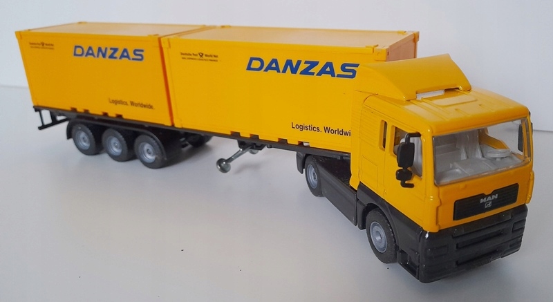 Siku 3424 Tir LKW Container MAN TGA 1:55 jak NOWY - 11806618393 ...