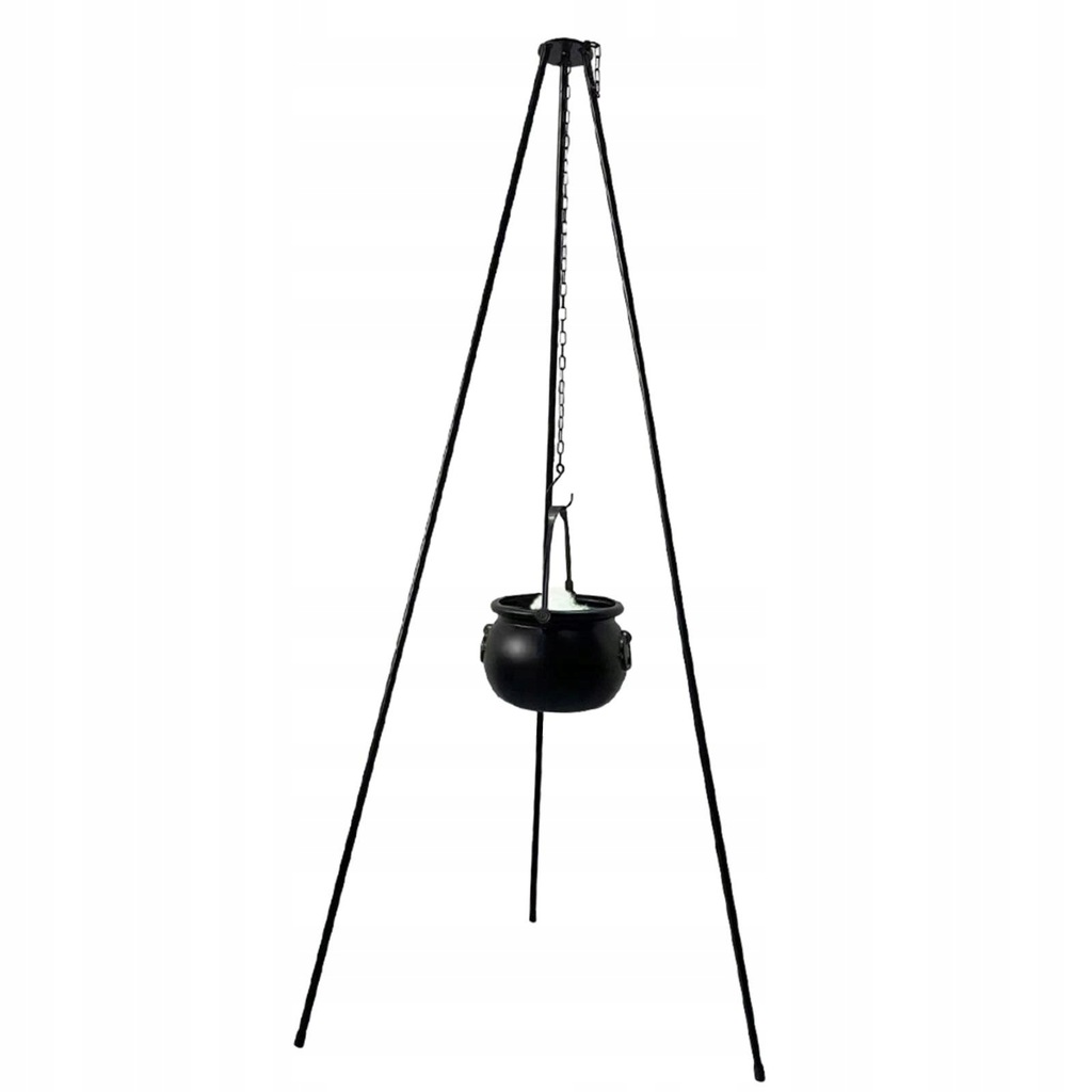 130cm Halloween Witch Cauldron with String Lights for Yard Cauldron ...