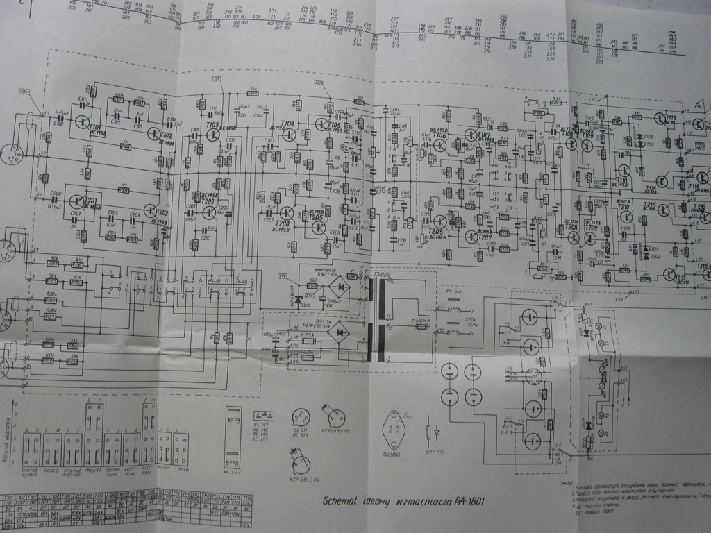 Wzmacniacz UNITRA PA 1801 Instrukcja Schemat - 12557375039 - oficjalne archiwum Allegro