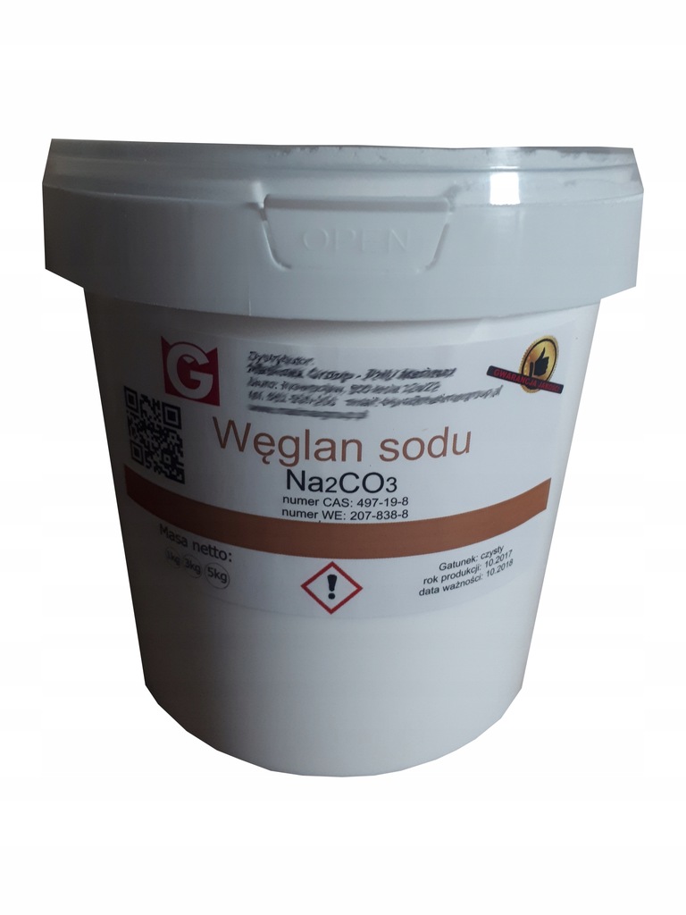 SODA KALCYNOWANA Węglan sodu czysty 10kg - 7458009265 - oficjalne ...