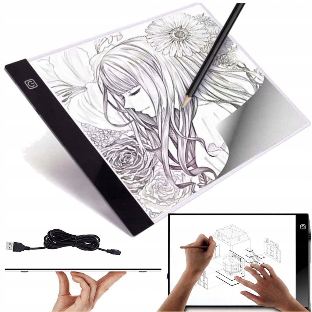 TABLET GRAFICZNY ZESTAW DESKA KREŚLARSKA DO RYSOWANIA PREZENT ...