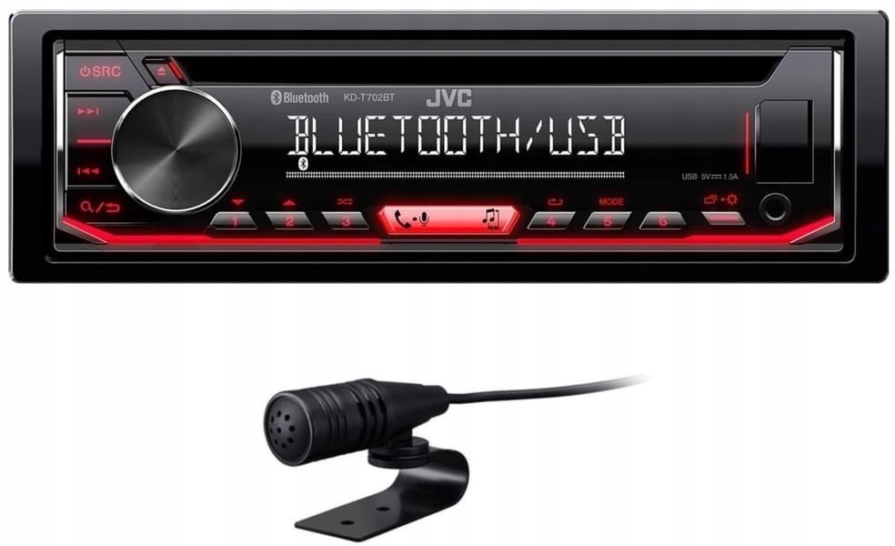 radio samochodowe JVC KD-T702BT /BLUETOOTH/ CD/USB - 11358675525 - oficjalne archiwum Allegro