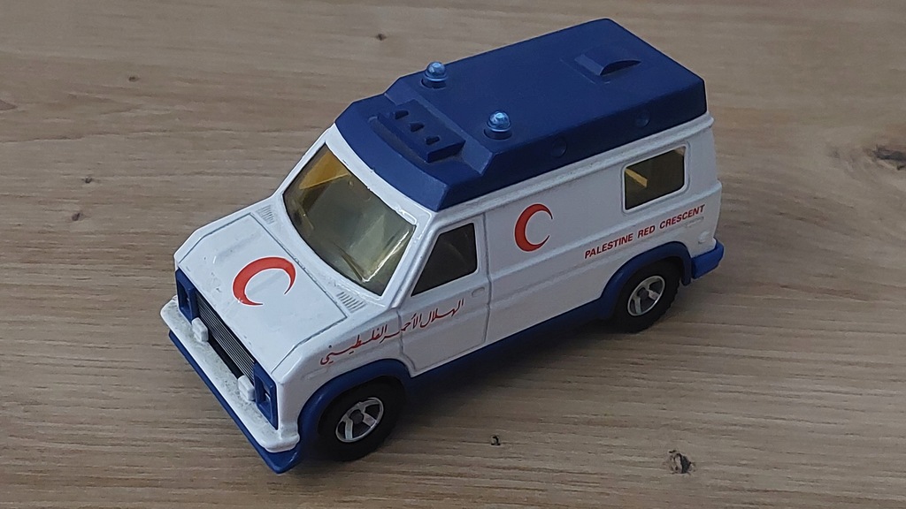 MAJORETTE - FURGON FORD VAN PALESTINE RED CRESCENT - 1/36 , FRANCE ...
