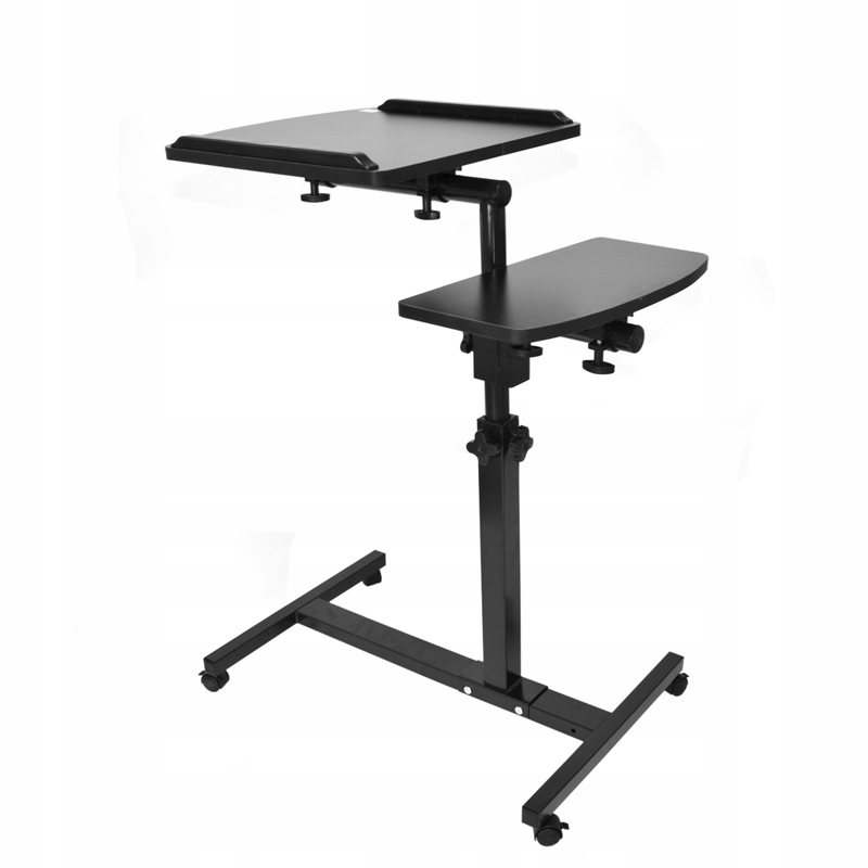 SKŁADANY STOLIK BIURKO POD LAPTOPA PC NA KÓŁKACH - 7860379234 ...