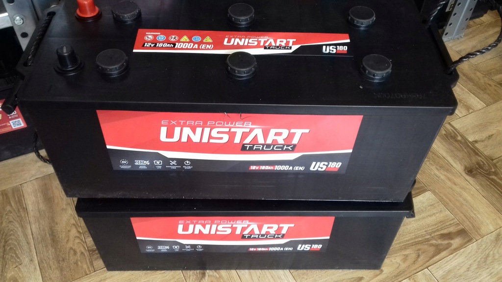AKUMULATOR 180AH 1000A LEWY PLUS UNISTART TRUCK - 9306986403 ...