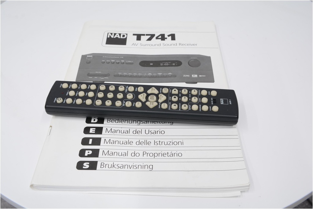 Oryginalny Pilot NAD AVR-1 do amplitunera T741 - 13275679427 - oficjalne archiwum Allegro