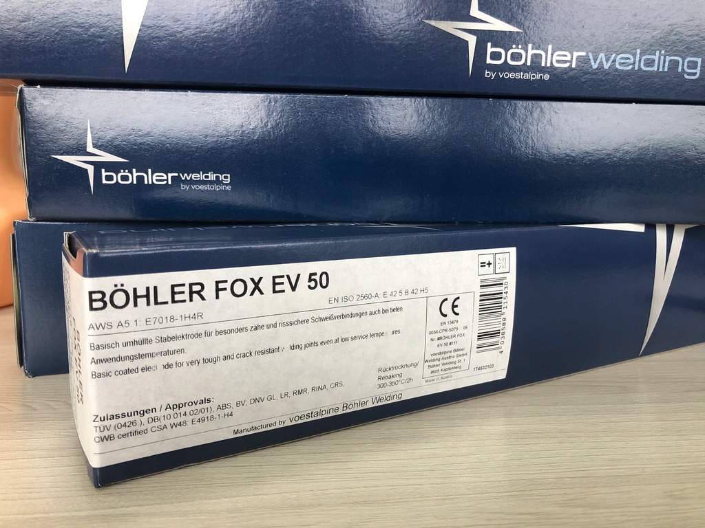Elektrody spawalnicze Bohler FOX EV 50 2,5 x 350 - 9526569502 - oficjalne archiwum Allegro