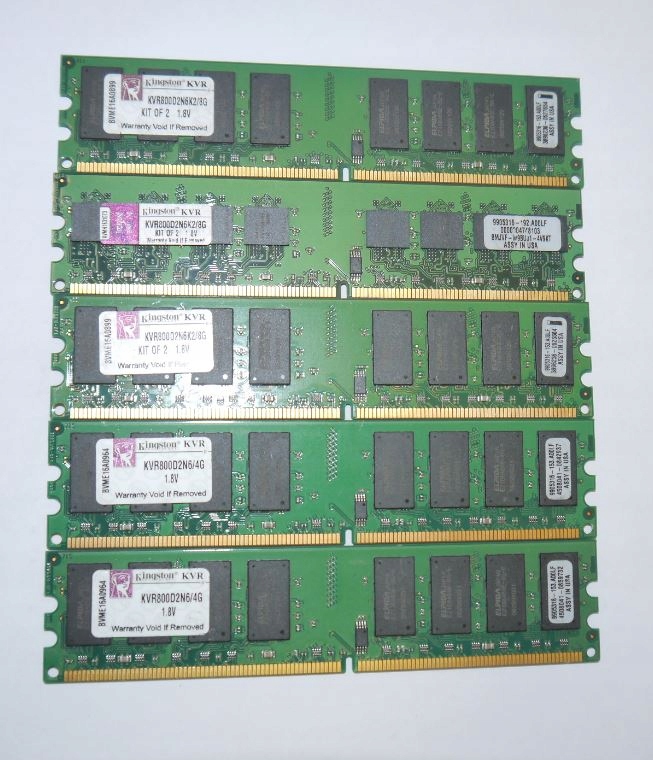 Pamięć RAM Kingston DDR2 4GB 800Mhz - 12733174146 - oficjalne archiwum ...