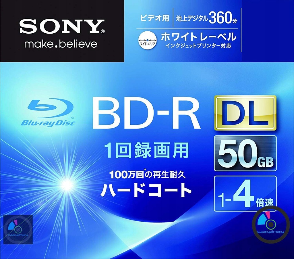 Sony BD-R DL 50GB x4 Printable - 1szt - 10508151578 - oficjalne archiwum Allegro
